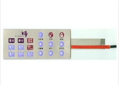 Cina Tipi tattile di rame 0.3mm - 1.5mm del commutatore di membrana della tastiera del silicone del film in vendita