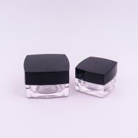 Quality Square Acrylic Cosmetic Jars For Anti Aging Eye Cream 15g 30g 50g Empty Cream Container for sale