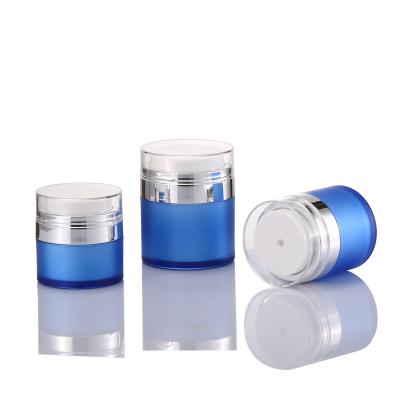 China Luxury 15ml 30ml 50ml Double Walled airless jars Empty Lotion Jars Eco Friendly Cosmetic Jar Plastic Container for sale