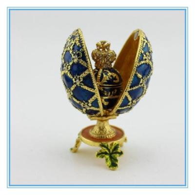 Китай коробка ювелирных изделий формы яичка металла 100% handmade продается