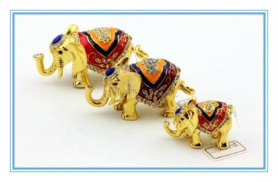 Китай Коробка побрякушки формы слона эмали цвета 100% Handmade продается