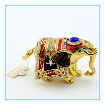 Китай Коробка побрякушки эмали удачливейшего слона Handmade продается