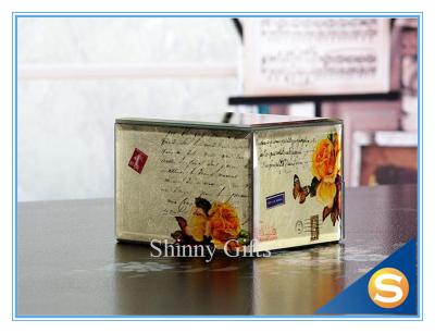 Китай Wedding Favor Mirror Glass Jewelry Box Wooden Inlay Custom Glass jewelry box продается