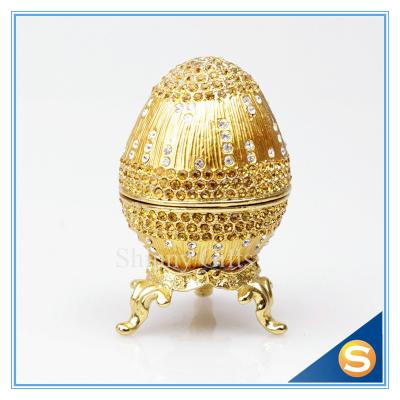 Китай Crystal Faberge Egg Trinket Box Egg Jewelry Boxes продается
