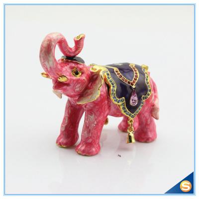 Китай Handmade Elephant With Chair Metal Jewelry Box For Tourism Gifts SCJ814 продается