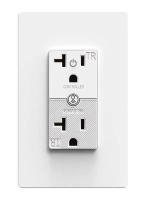China Remote Control Smart Socket 2500W / 125V Smart Wall Outlet With Timer Function for sale
