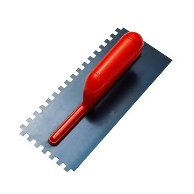 China 0.7 mm de acero carbono acabado de pared seca paleta 1x1cm con dientes de forma rectangular cuchilla de acero inoxidable paleta de yeso en venta