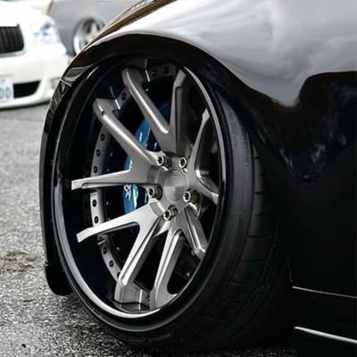 China 18 pulgadas forjado 6061 T6 ultra-ligero peso de la modificación de automóviles concave llantas llantas para automóviles cepillado llantas de ruedas de plata en venta