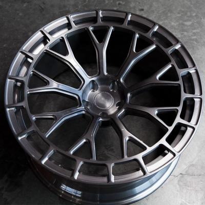 China Suministro de fábrica de lujo monobloque 22 de aluminio personalizado 2 piezas de ruedas de aleación forjada 5x112 para coches de carreras de gama alta en venta