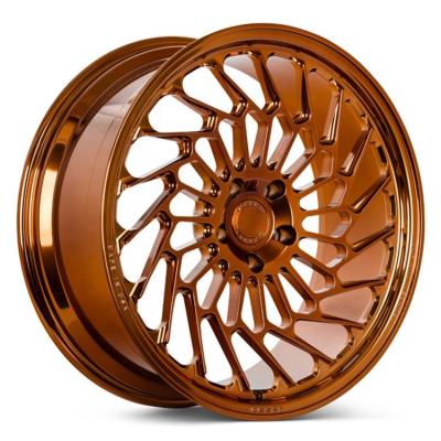 China Profesional de aleación personalizada cromo 5x100 oro 18 llantas de 24 pulgadas de color oro llantas de aleación de coche para la venta en venta