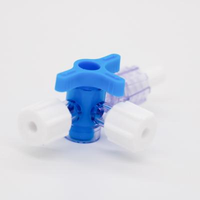 中国 Disposable Medical PVC 3 Way Stopcock CE Approved Dehp Free Three Way Stopcock 販売のため