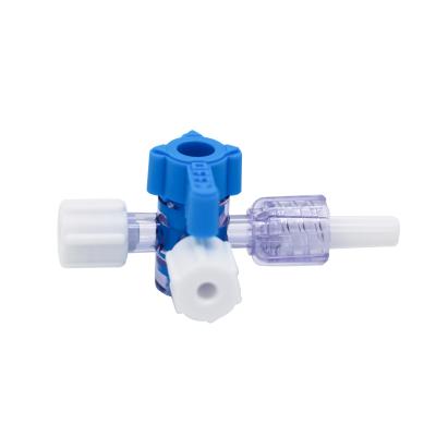 中国 Surgical Plastic High Flow Three Way Stopcock Disposable Rotatable 販売のため