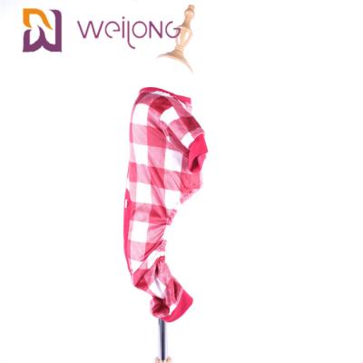 Chine Pyjamas rouges de chien des pyjamas de chien de plaid de poly tissu mou grands/BSCI à vendre