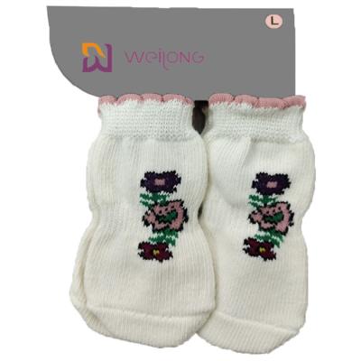 Chine Protégez les chaussettes faites sur commande d'animal familier de pattes pour l'anti glissement de chat/chiens à vendre