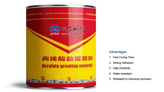 Acrylate grouting material