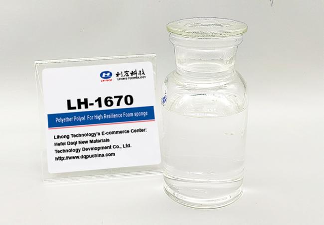 LH-1670 Polyether Polyol For Slow Rebound Foam Sponge Producing tear strength increased by 30%.