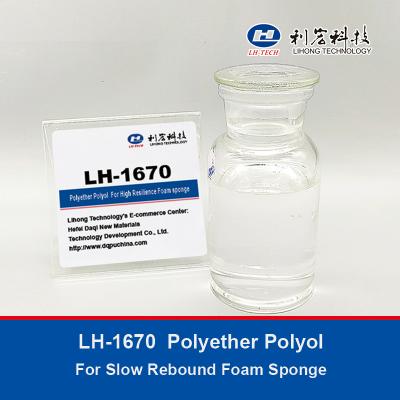 China LH-1670 Polyether Polyol  For Slow Rebound Foam Sponge Producing  tear strength increased by 30%. à venda