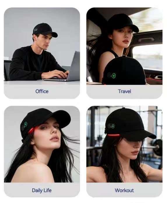 Portable and comfortable hair growth cap design