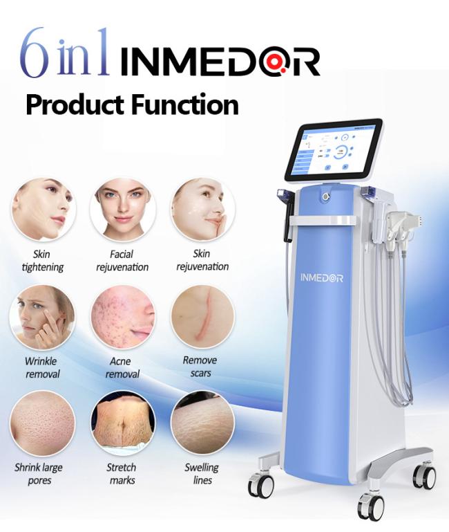 Complete set of treatment heads and accessories