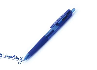 Cina penne ritrattabili blu del gel con la presa di gomma molle speciale per gli studenti di college, dimensione 0.7mm di punta in vendita