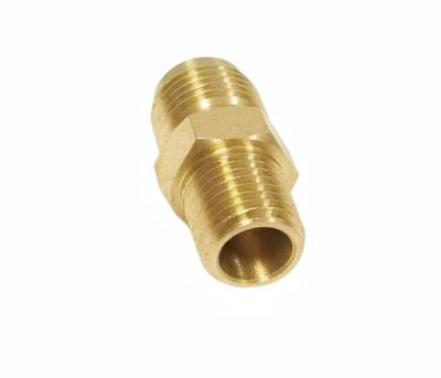 Cina 1/2Inch tecniche d'ottone d'ottone di CNC del riduttore della sfortuna dell'accessorio per tubi del chiarore X 1/2Inch NPT in vendita