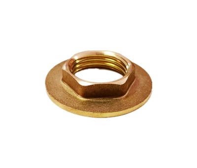 中国 1/2の″ NPTの広いフランジの真鍮の蛇口のロックナットの男性 販売のため