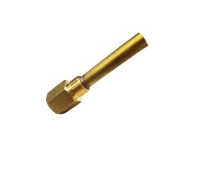 Cina 100mm Dive Brass Tube Fitting Welded per il manometro in vendita