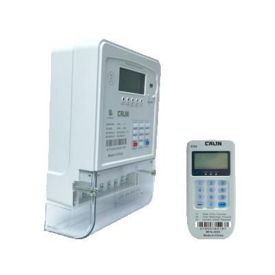 China IR Optical RS485 PLC Three Phase Electric Meter For Rural Electricity for sale
