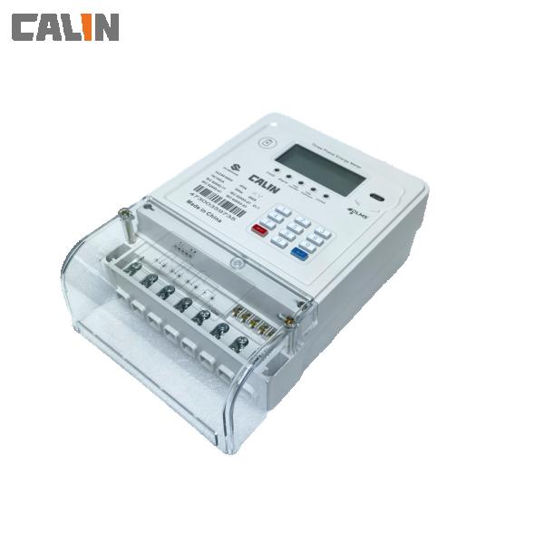 Quality Low Voltage 3 Phase Electric Meter / Backlit LCD Surge Safe Sts Keypad Meter for sale