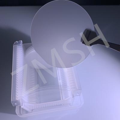 Cina Wafer di zaffiro 2 pollici 4 pollici lato singolo lato doppio lucidato spessore di cristallo 350um orientamento C-piano in vendita