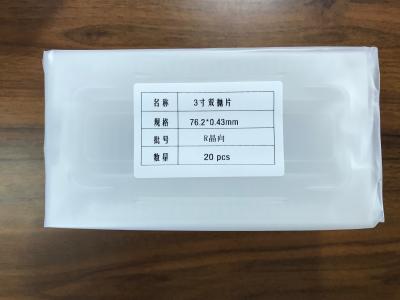 Cina substrato di cristallo 2 dello zaffiro Al2O3 di 76.2mm 4 SSP a 6 pollici DSP 0.5mm C - asse in vendita