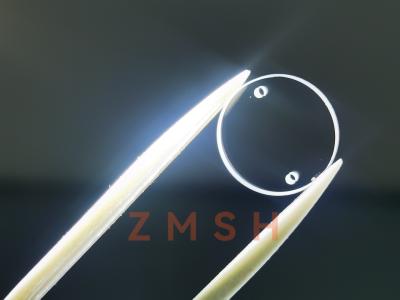 Китай Подгонянная толщина окна 2mm сапфира размера оптически с отверстием продается