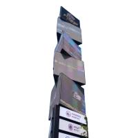 Shop Sign Full Color LED Screen Display Advertising Cube Screen Outdoor Rotate Profiled Signage