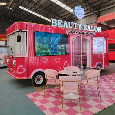 Chine Camion de salon mobile sur mesure pour couper les cheveux et se raser dans les magasins de matériaux de construction à vendre