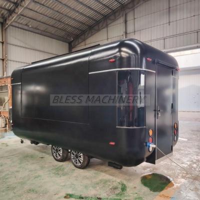 Κίνα 110V220V Παραχώρηση Ρέτρο παγωτό γαλοπούλα καρότσι κινητό βαθύ τηγανητή τροφίμων φορτηγό ρυμουλκούμενο ΗΠΑ προς πώληση