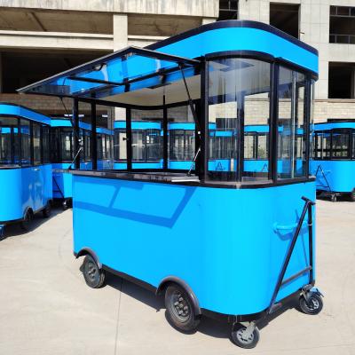Κίνα Outlet Mobile Fast Food Cart για σνακ Ποτά Παγωτά Καφέ γάλα Τσάι και χυμός φρούτων προς πώληση