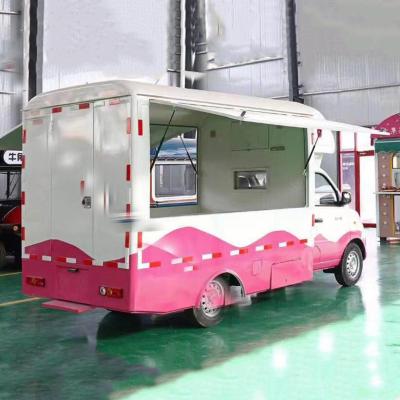 Outdoor Fast Food Carts Crepe Food Truck with Snack Mobile Kitchen Cooking