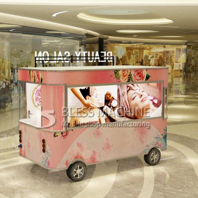 중국 시속 40km 전기 모바일 뷰티 샐러드 화장품 피부 관리 SPA 밴 트럭 트레일러 판매용
