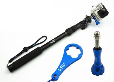 Cina Lega tenuta in mano Palo telescopico, braccio allungabile dell'Tutto Alluminio del bastone del supporto della macchina fotografica di Gopro per Selfies in vendita