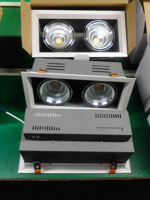 Cina 2x15w principale giù luce, doppio downlight principale quadrato trimless 2x20w ha condotto la luce di inondazione in vendita