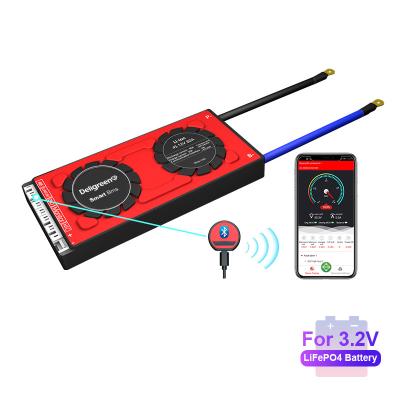 Deligreen Smart Bms Lifepo4 Battery 4s 12v 80A-120A With UART BT 485 CAN Function For RV Outdoor Storage