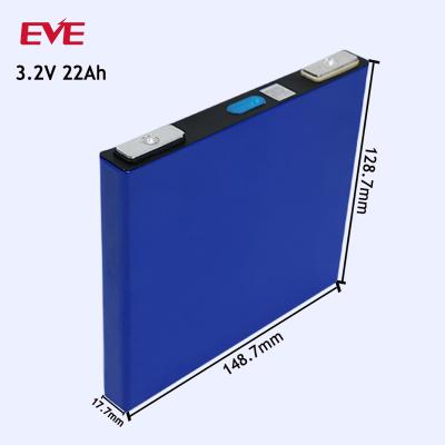 Cina EVE 22ah LF22K 20C alta velocità di scarica batteria al litio prismatica lifepo4 4 confezioni in vendita