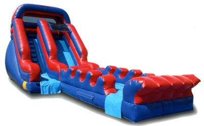 Cina Tela cerata gonfiabile del PVC dell'acquascivolo 0.55mm dei bambini dei giochi all'aperto per gli eventi commerciali in vendita