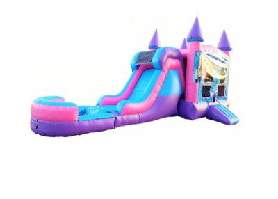 中国 防火効力のあるスライドが付いているInflatable Bouncer Combo Jumping王女の家 販売のため