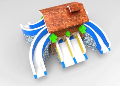 Cina Il doppio bambini di tema dello scivolo gonfiabile/Camera del PVC da 0,9 millimetri grandi fa scoppiare l'acquascivolo in vendita