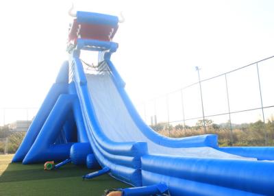 Cina L'acquascivolo gonfiabile gigante blu per l'adulto 3 mette a strati il materiale della tela cerata del PVC in vendita