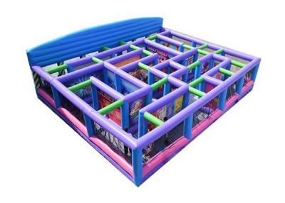 Cina Labirinto divertente dei giochi gonfiabili di sport del PVC del bene durevole 0.55mm con il ventilatore per 10 - 12 persone in vendita