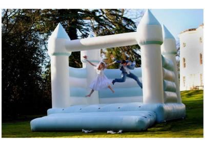 China Castillo inflable de la casa de la despedida de las lonas del PVC del blanco 0.55m m para casarse a BV CCC en venta
