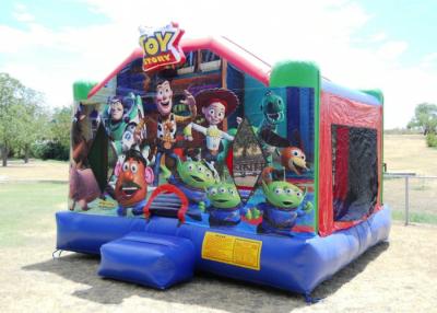 China Casa inflable temática de la despedida del PVC de la historieta 0.55m m/casa de salto interior en venta