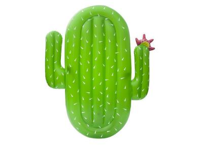 China Het groene Opblaasbare Cactus Drijvende Eiland/Opblaasbaar zwemt Poolvlot voor Alle Leeftijden Te koop